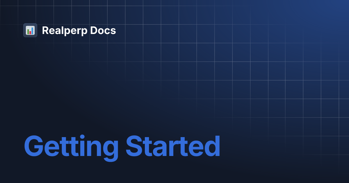 Getting Started | Realperp Docs